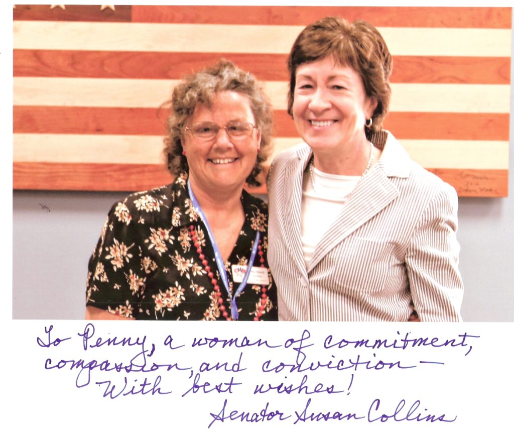 CWA of Maine State Director Penny Morrell Visits with United States Sen ...